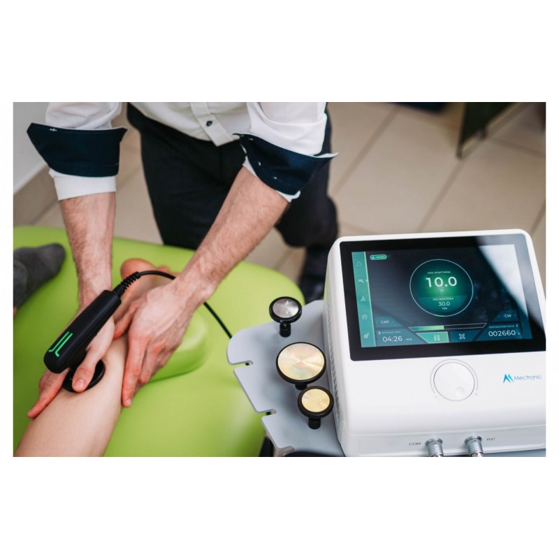 Aparat do terapii TECAR - DOCTOR TECAR PLUS + stolik z kółkami