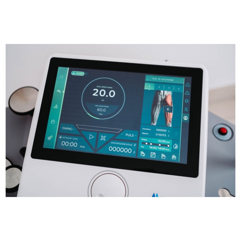 Aparat do terapii TECAR - DOCTOR TECAR PLUS + stolik z kółkami